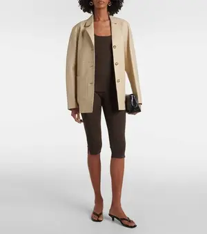 TOTEME Jersey Capri Pants - Brown
