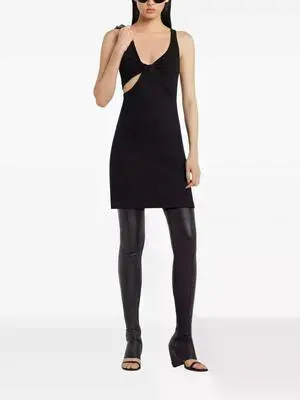 COURREGES Twist Mini Dress - Black