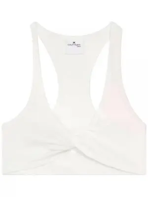 COURREGES Twist-detailing Top - White