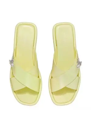 Tory Burch Leather Slides - Yellow
