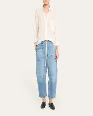 TWP Button-front Shirt - Ivory
