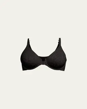 Chantelle Norah Floral Lace Bra - Black