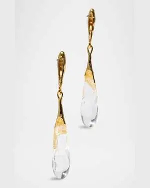 Alexis Bittar Liquid Lucite Teardrop Earrings