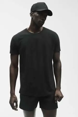 Alo Yoga Vapor Crewneck Short Sleeve Top - Black