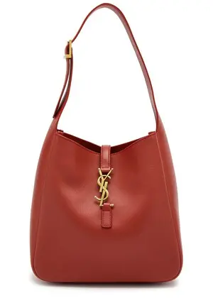 Saint Laurent Le 5 À 7 Small Leather Hobo Bag