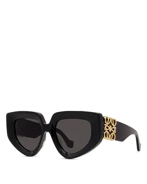 Loewe Anagram Geometric Sunglasses - Black/smoke