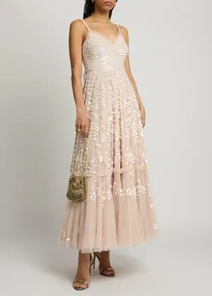 NEEDLE & THREAD Maeve Sequin-embellished Tulle Gown