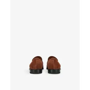 Zegna Suede Penny Loafers - Brown