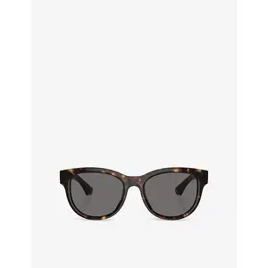 Burberry Be4432u Round-frame Sunglasses - Brown