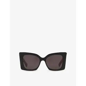 Saint Laurent Ys000488 Rectangle-frame Sunglasses - Black