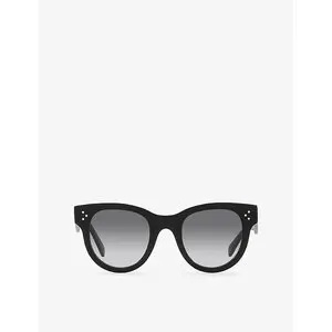 Celine Rectangle-frame Acetate Sunglasses - Black