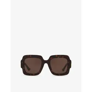Gucci Gg1547s Square-frame Sunglasses - Brown