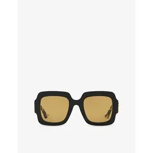 Gucci Gg1547s Square-frame Sunglasses - Black