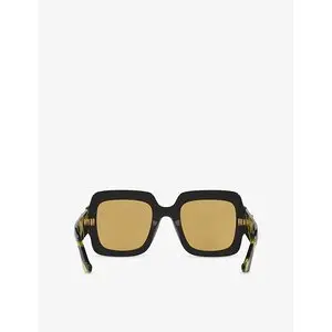 Gucci Gg1547s Square-frame Sunglasses - Black