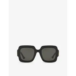 Gucci Black Oversized Square Sunglasses