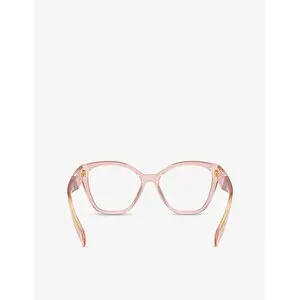 Prada Pr20zv Irregular-frame Acetate Optical Glasses