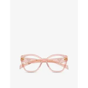 Prada Pr20zv Irregular-frame Acetate Optical Glasses