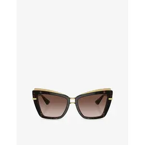 Dolce & Gabbana Dg4472 Cat-eye Sunglasses - Brown