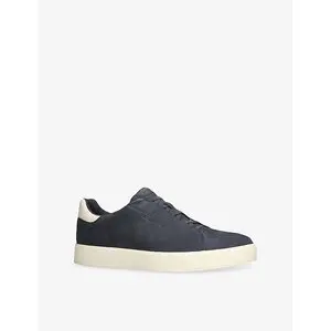 Cole Haan Grandpro Suede Slip-on Low-top Trainers - Navy