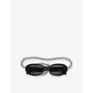 Tiffany & Co. Tf4221 Oval-frame Sunglasses - Black