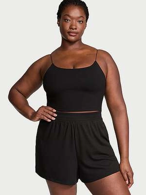 Victoria's Secret Vsx Featherweight Knit Short - Black