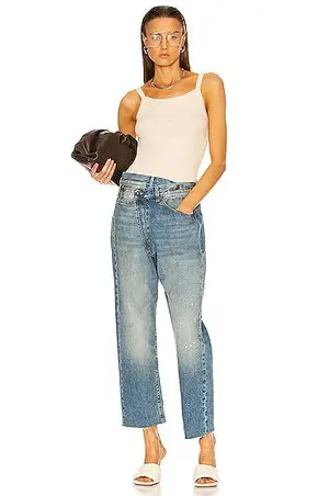 R13 Crossover Straight-leg Jeans