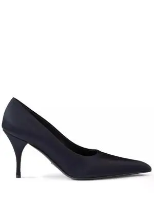 Prada 85mm Satin Pumps - Blue