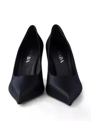Prada 85mm Satin Pumps - Blue