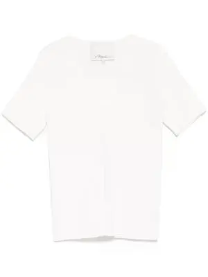 3.1 Phillip Lim Compact Rib Tee - Iv122 Ivory