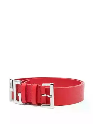 JEAN PAUL GAULTIER Logo-lettering Belt - Red