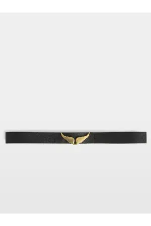 Zadig&Voltaire Reversible Rock Leather Belt - Gold