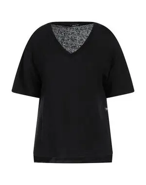REPLAY Linen Elastane V-neck T-shirt