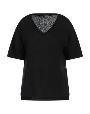 REPLAY Linen Elastane V-neck T-shirt
