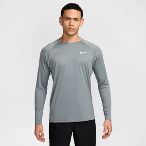 Nike Hydroguard Essential Dri-fit Uv Long Sleeve Top - Grey