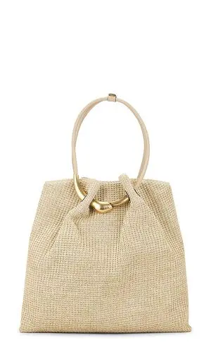 Cult Gaia Asa Raffia Tote - Tan