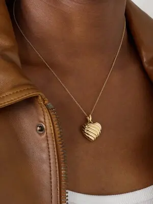 David Yurman Amulets Sculpted Cable 18-karat Heart Pendant - Gold
