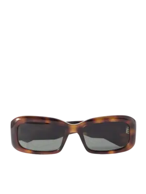 Saint Laurent-SAINT LAURENT EYEWEAR Tortoiseshell Rectangle-Frame Sunglasses
