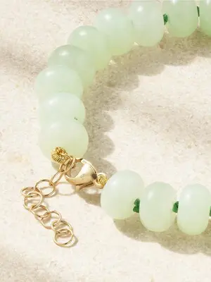 Jia Jia Gold Jade Beaded Bracelet