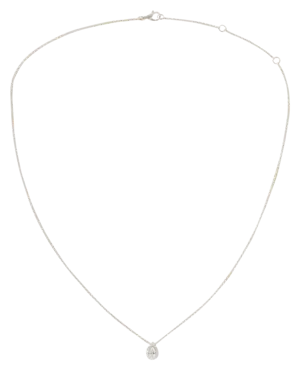 De Beers Aura Pear-cut Diamond 18-karat White Gold Necklace