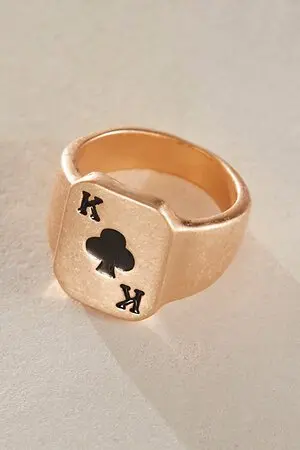 Free People Ace Ring King Of Clubs
