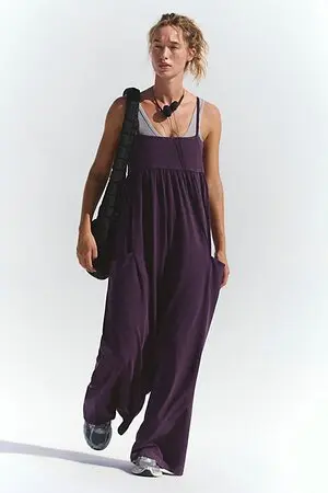Free People Hot Shot Strappy Onesie - Mars