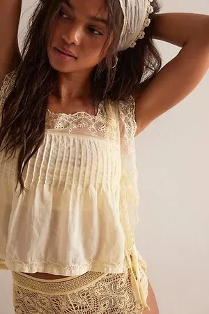 Free People Hey Lover Cami - Butter
