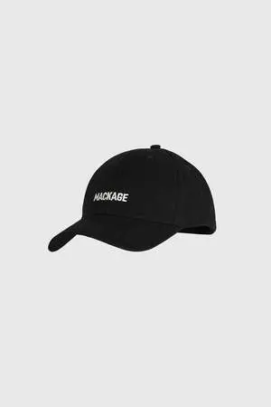 Mackage Cotton Canvas Baseball Cap - Black