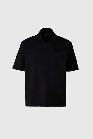 Mackage Marco Organic Cotton Polo - Black