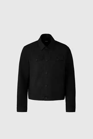 Mackage Cotton Twill Trucker Jacket - Black