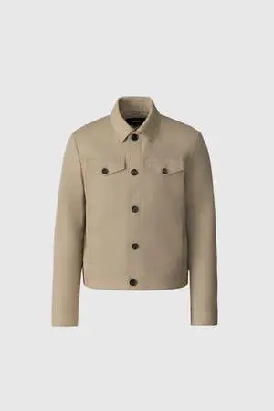 Mackage Cotton Twill Trucker Jacket - Light Camel
