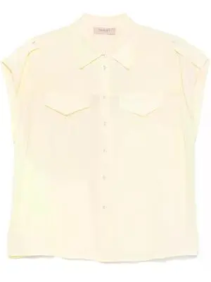 TWINSET Cap-sleeved Shirt - Yellow