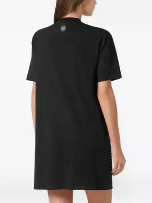 Philipp Plein Rhinestone-embellished Jersey Dress