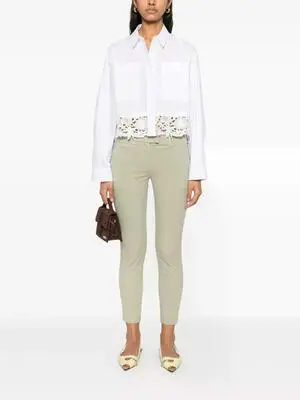 TWINSET Poplin Lace Shirt