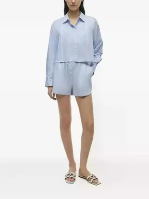 Simkhai Sarah Cotton Shorts - Blue
